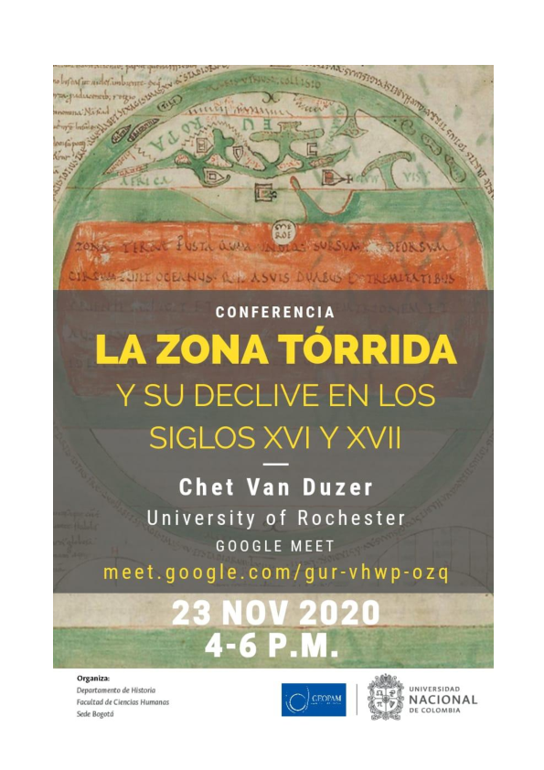 Hoy 4-6 pm: La Zona Tórrida y su declive en los siglos XVI y XVII, por ...